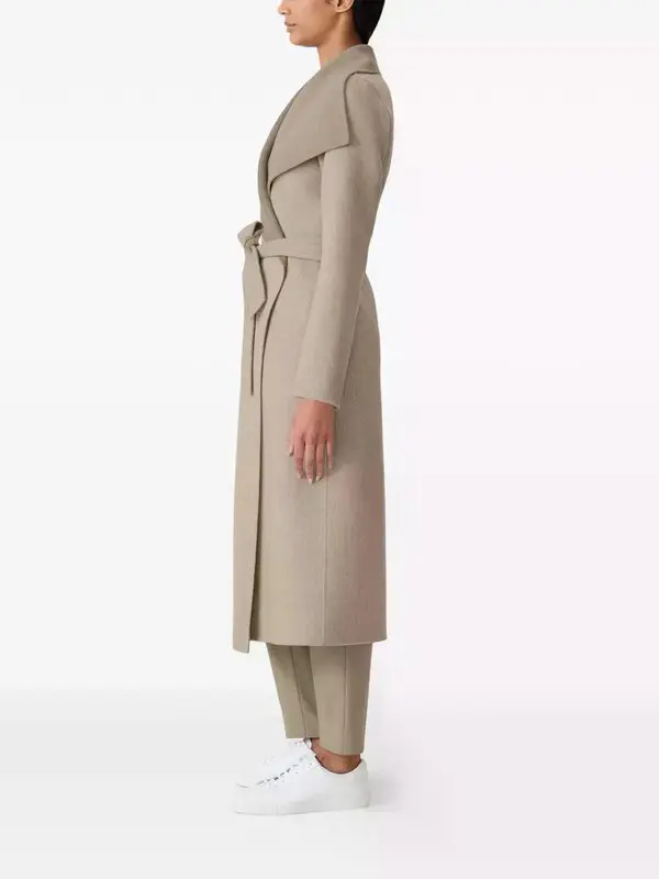 Mackage Belted Wool Shawl Coat - Neutrals
