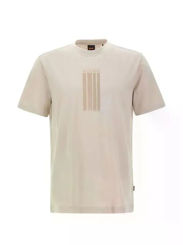 BOSS Te-bass Graphic Crew Neck T-shirt - Neutrals