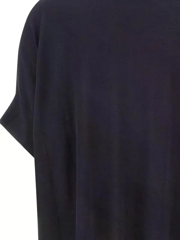 ELENA MIRÒ Ribbed Crew Neck Jumper - Blue