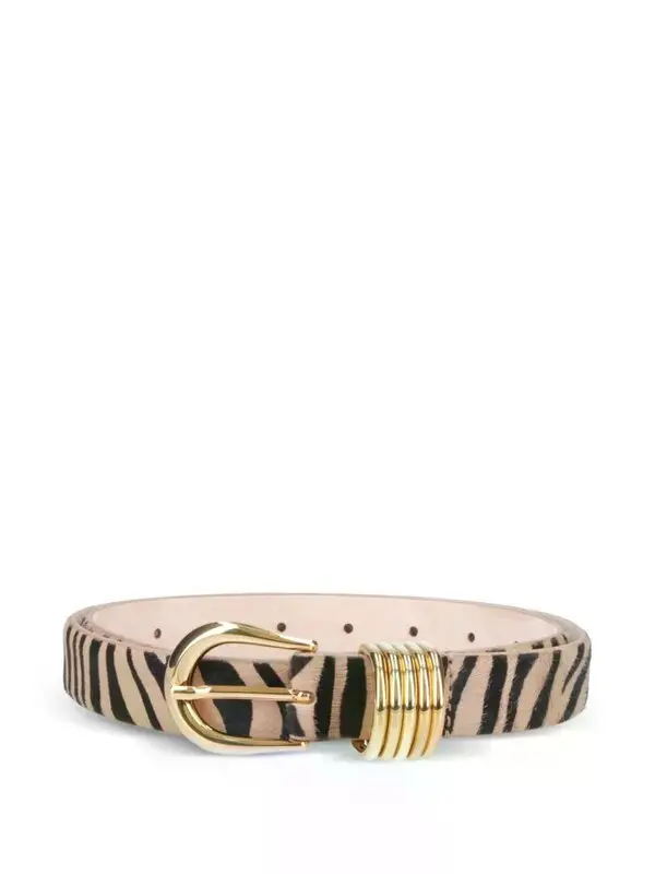 DEHANCHE Holly Zebra Belt - Neutrals