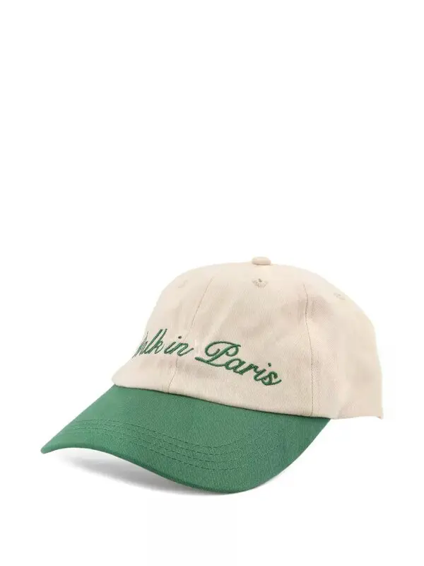 WALK IN PARIS Embroidery Baseball Cap - Neutrals