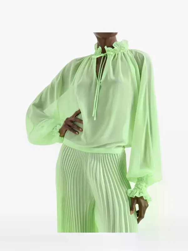 GENNY Drawstring Fluid Blouse