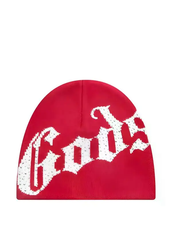 GODSPEED Studded Logo Beanie - Red