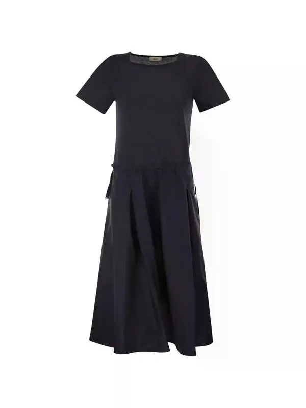 Herno Jersey Drawstring Midi Dress - Blue