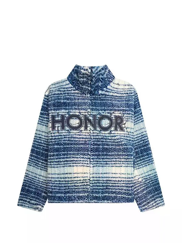 HONOR THE GIFT Plaid Zipped Jacket - Blue