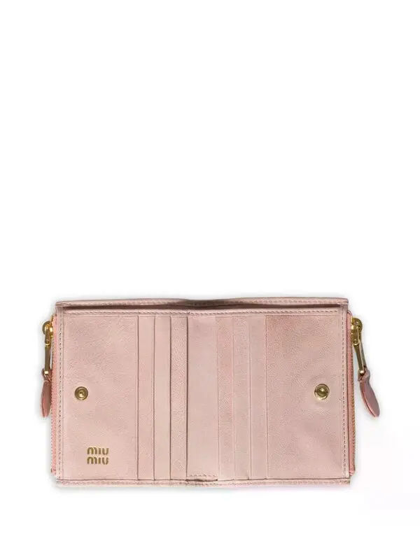Miu Miu Small Nappa Leather Wallet - Pink