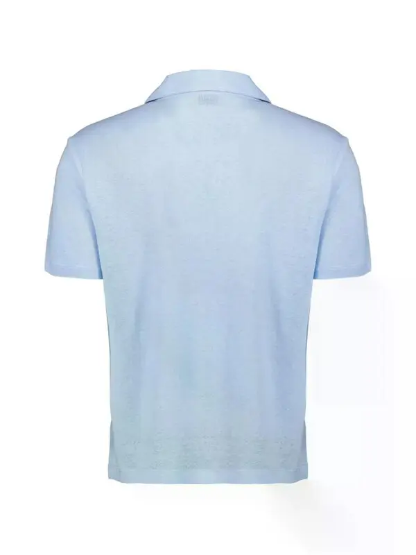 Officine Générale Johnny Short-sleeve Polo Shirt - Blue