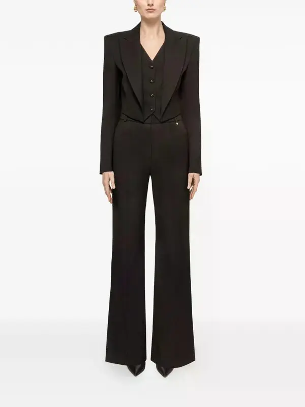 NISSA Cropped Blazer - Black
