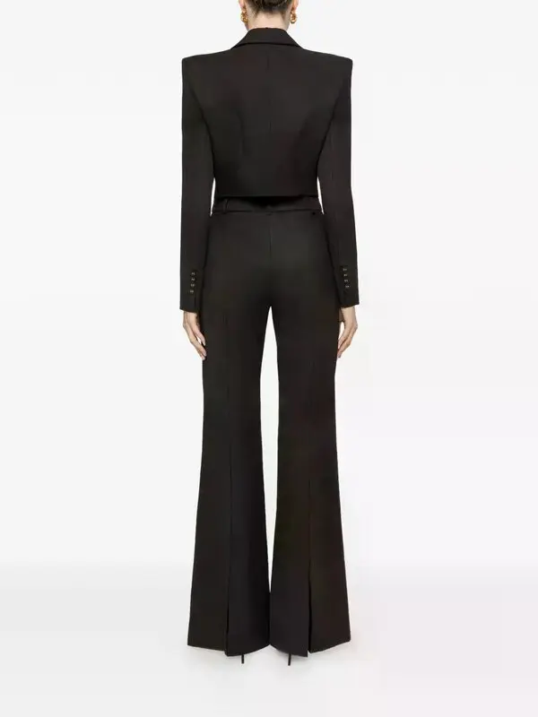 NISSA Cropped Blazer - Black