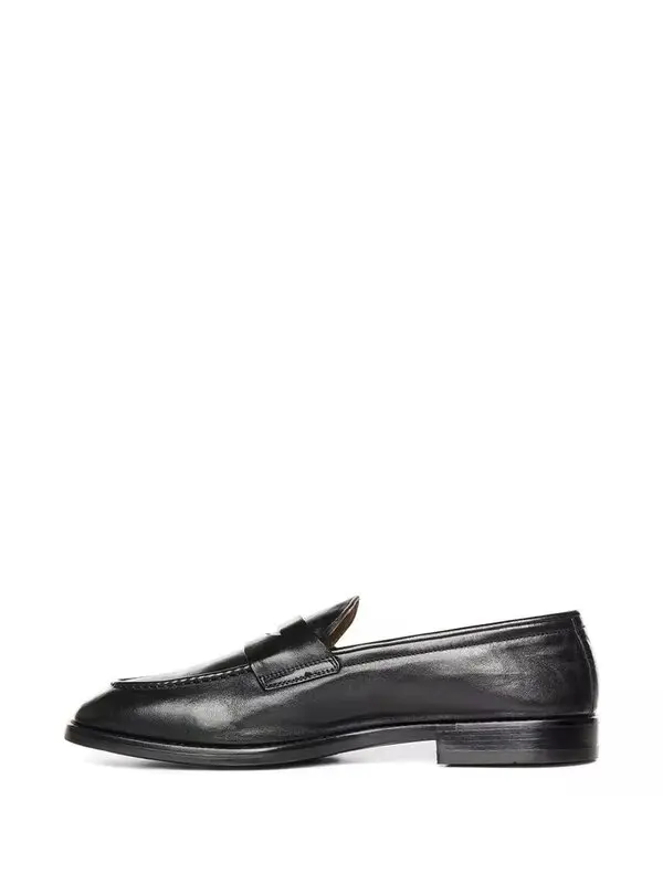 John Galliano Leather Loafers - Black