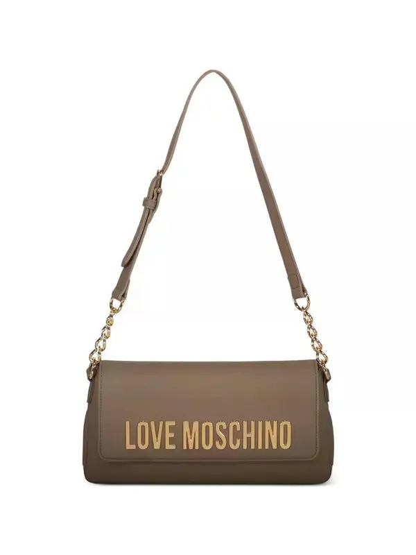 Moschino Flap Chain Shoulder Bag - Neutrals