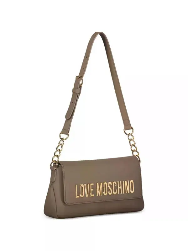 Moschino Flap Chain Shoulder Bag - Neutrals