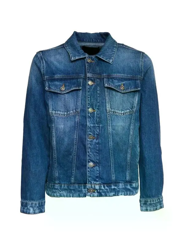 DONDUP Buttoned Denim Jacket With Flap Pockets