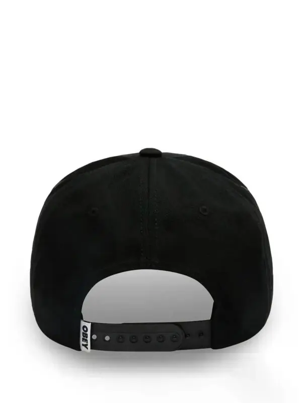 Obey Logo-embroidered Baseball Cap - Black