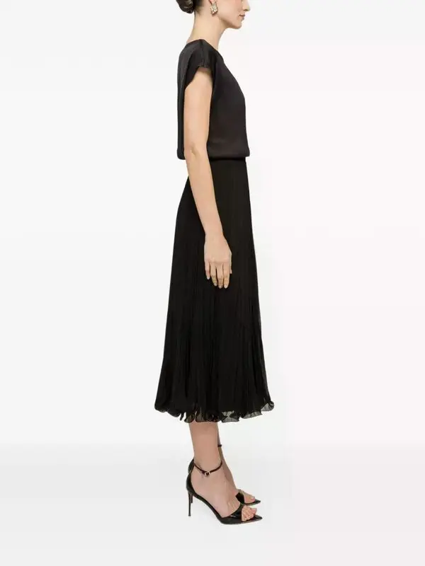 NISSA Floral-detail Top - Black