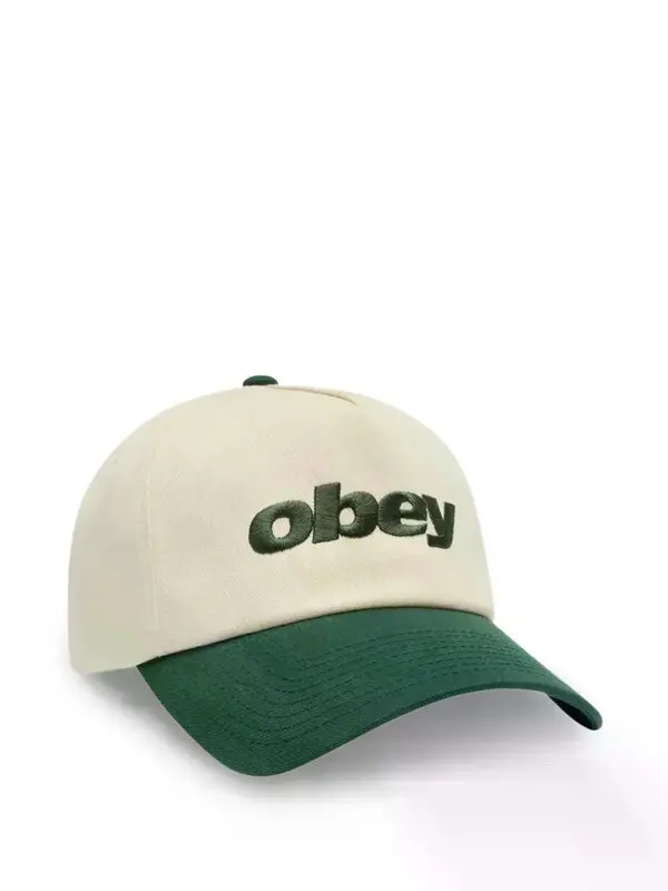 Obey Logo-embroidered Baseball Cap - Neutrals