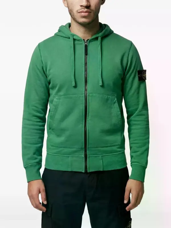 Stone Island Logo-patch Sweatshirt - Green