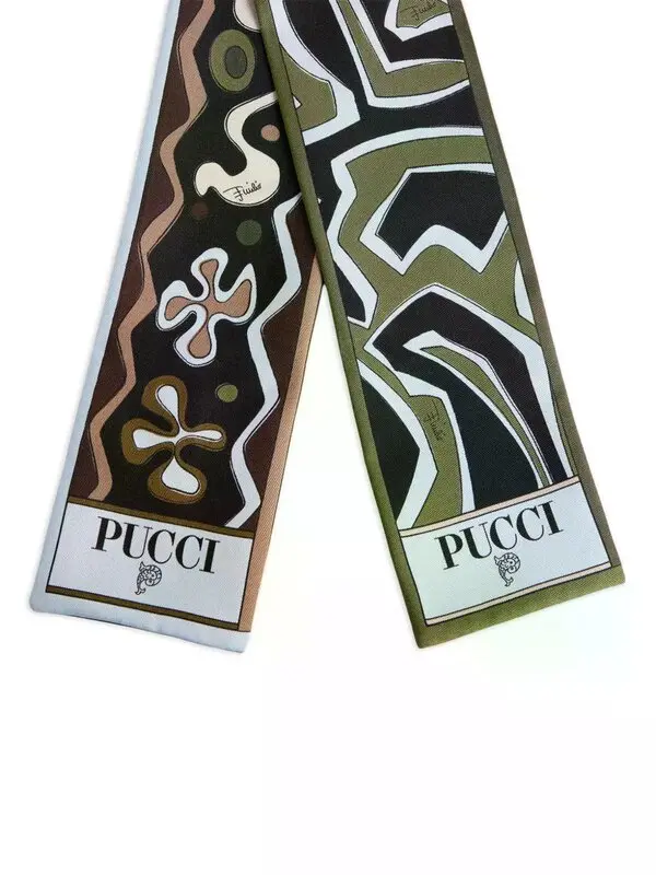 Emilio Pucci Geometric-print Scarf - Black