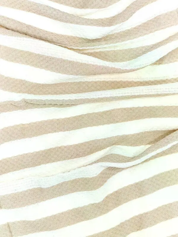 MC2 SAINT BARTH Striped Fringed Beach Towel - Neutrals