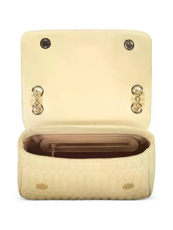 Moschino Quilted Chain Shoulder Bag - Neutrals