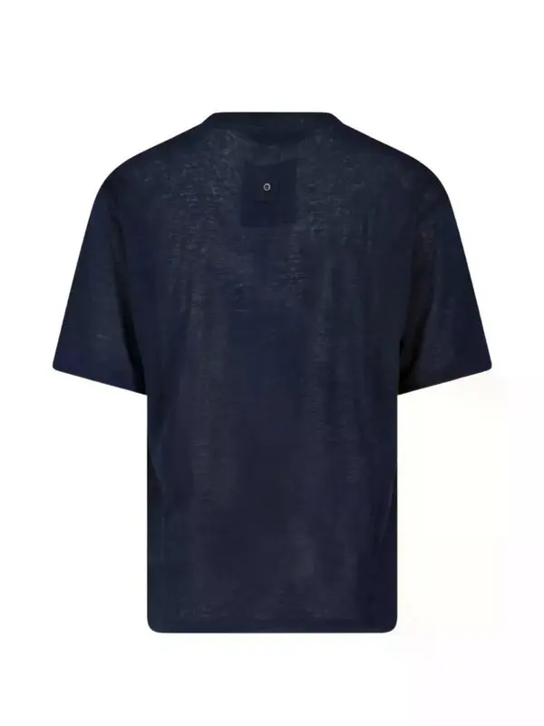 WHITE SAND Linen T-shirt - Blue
