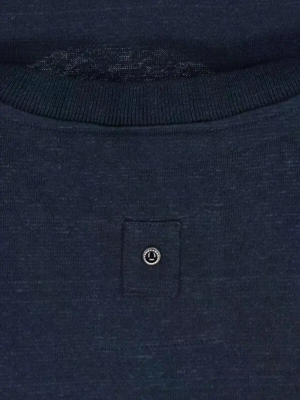 WHITE SAND Linen T-shirt - Blue