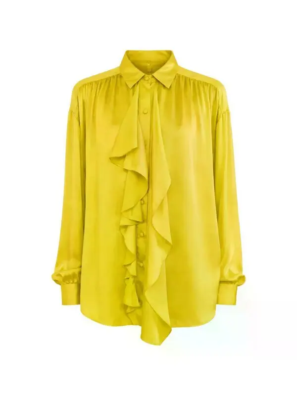 Ulla Johnson Gesture Ruffled Shirt - Yellow