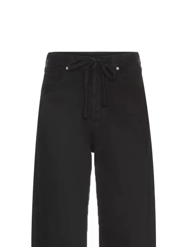 Citizens Of Humanity Drawstring Waist Straight Leg Jeans - Black