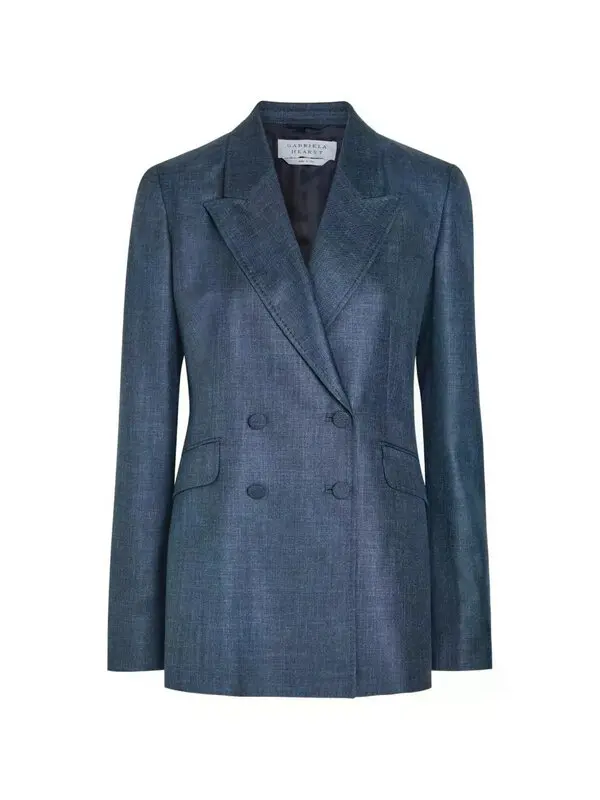 Gabriela Hearst Double-breasted Blazer - Blue