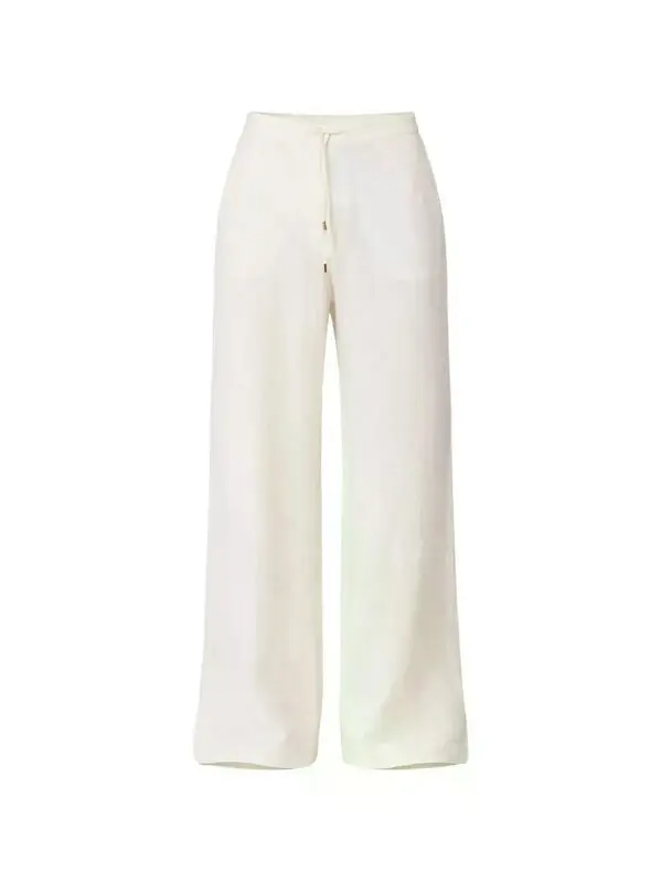 Max Mara Drawstring-fastening Trousers - White
