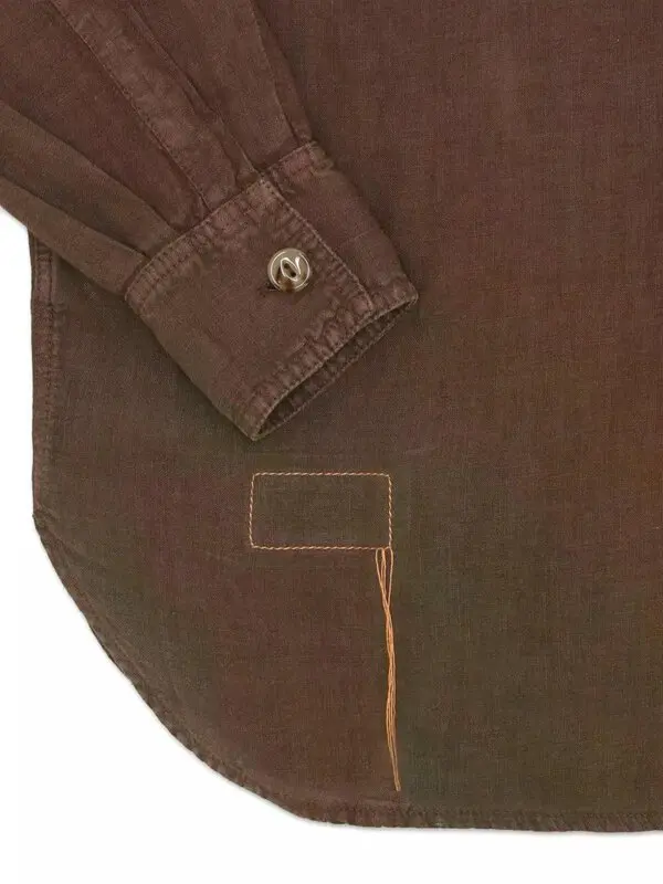 FORTELA Bia Chest-pocket Shirt - Brown