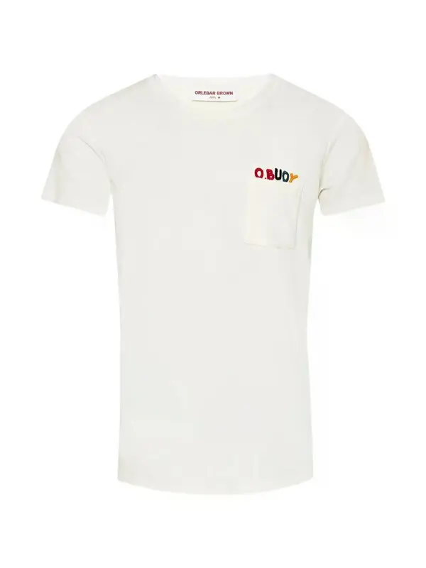 Orlebar Brown Chest-pocket Embroidered T-shirt - White