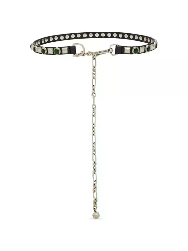 Etro Studded Chain Belt - Black