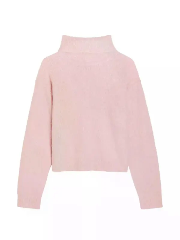 Paige Viviana Roll Neck Knitted Sweater - Pink