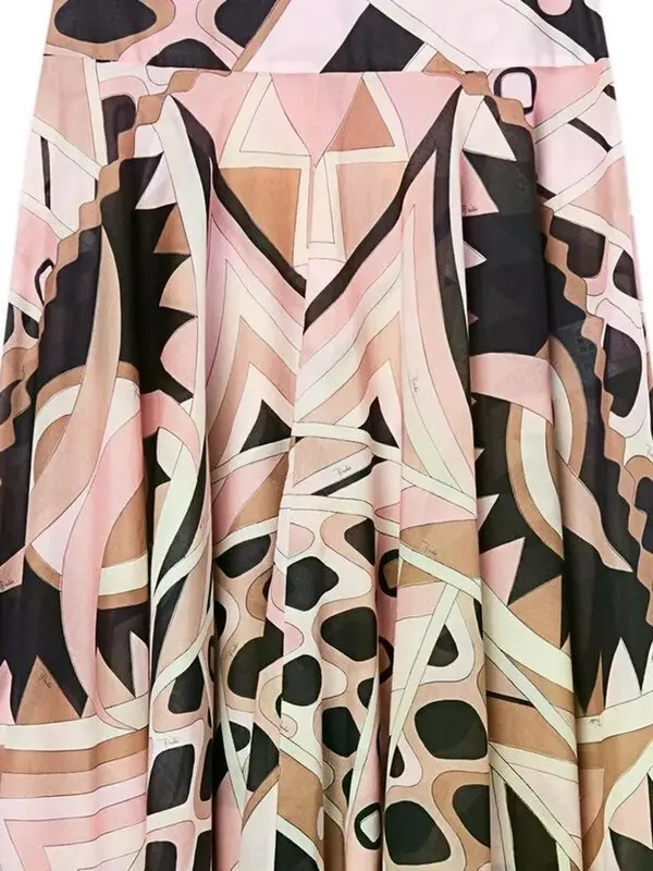 Emilio Pucci Vivara Printed Maxi Skirt - Neutrals | Editorialist