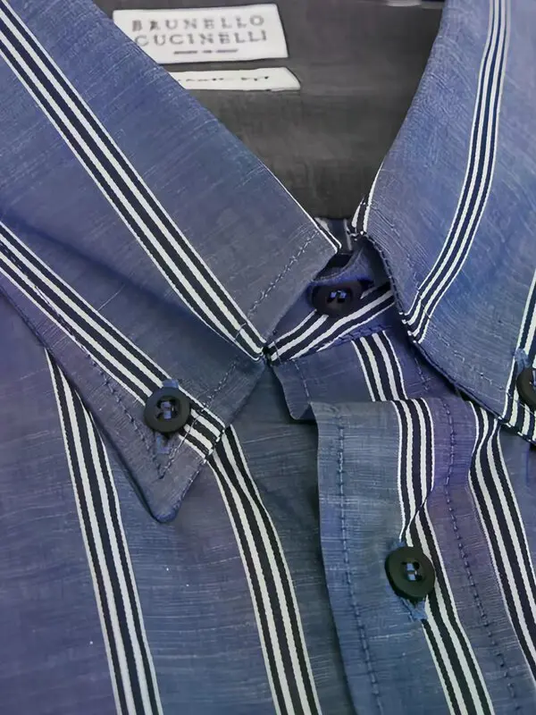 Brunello Cucinelli Striped Button-down Shirt