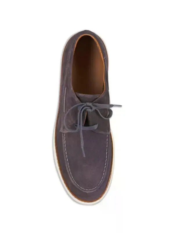 Aquatalia Bora Suede Boat Shoes