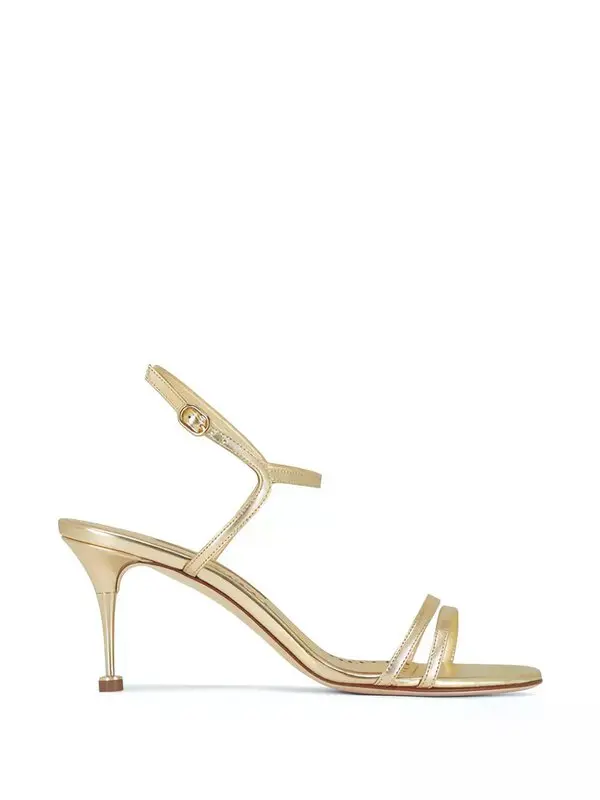 Manolo Blahnik Buckle-strap Sandals - Gold