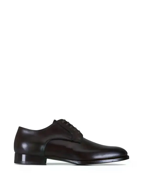 Kiton Lace-up Derby Shoes - Brown