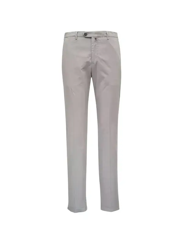 Kiton Poplin Trousers - Grey