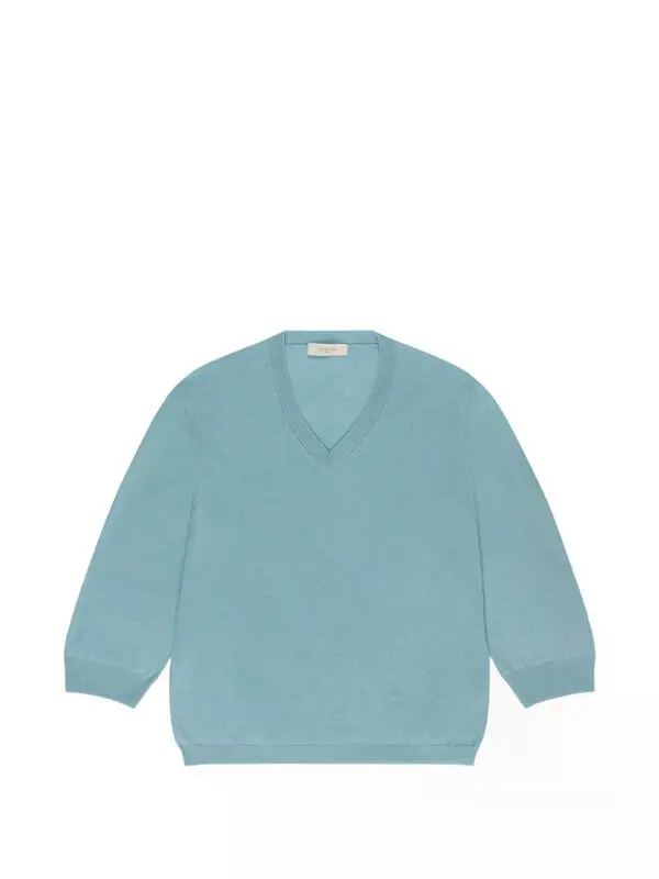 SLOWEAR V-neck Knitted T-shirt