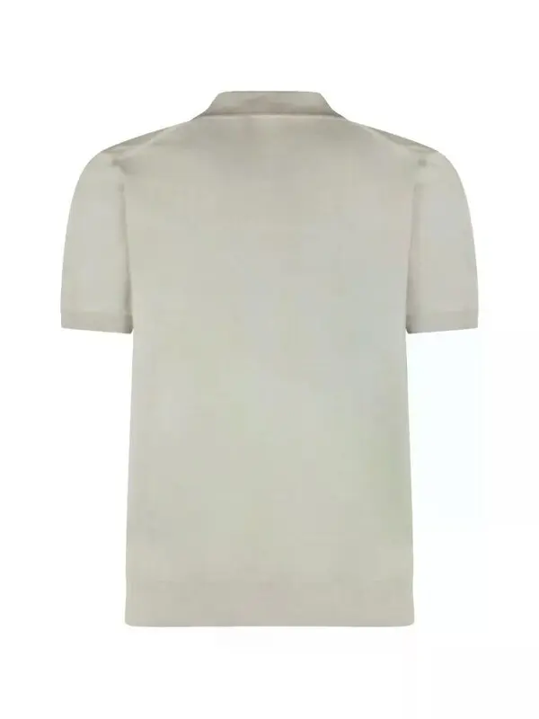 Altea Short-sleeved Cotton Polo Shirt - Neutrals