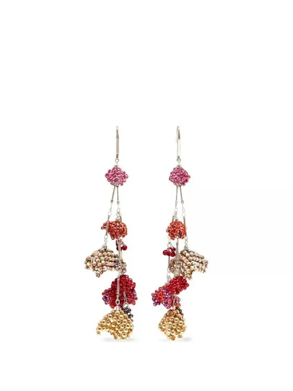 Isabel Marant Beaded Drop Earrings - Silver