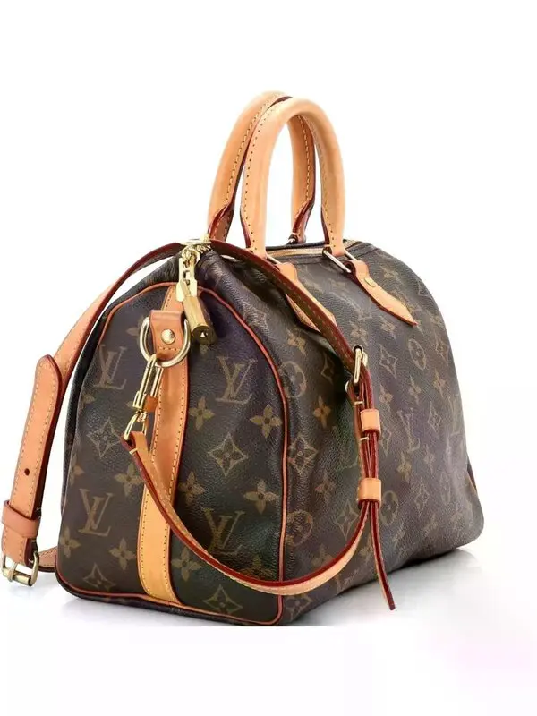 LOUIS VUITTON Speedy Bandouliere 25 Satchel Monogram Canvas - Brown