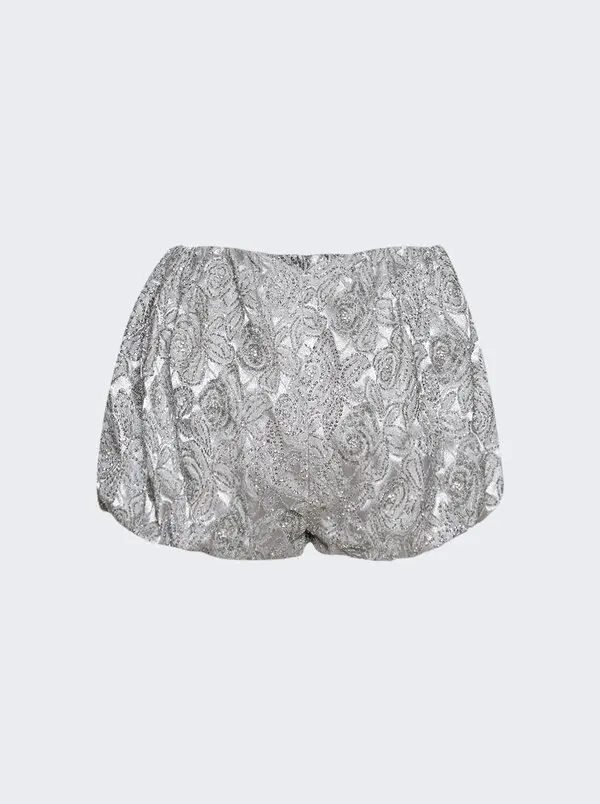 GRACE FAENA Beaded Roses Bombacho Shorts