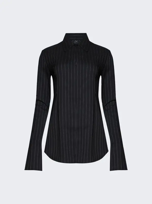 MUGLER Pinstripe Fitted Shirt