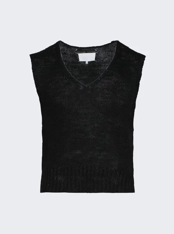MAISON MARGIELA Knit Vest - Black