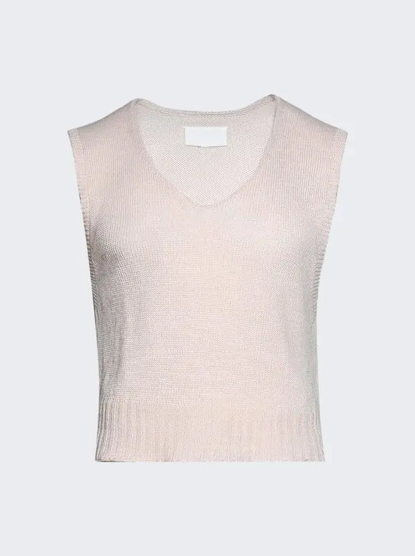 MAISON MARGIELA Knitted Vest - Pink