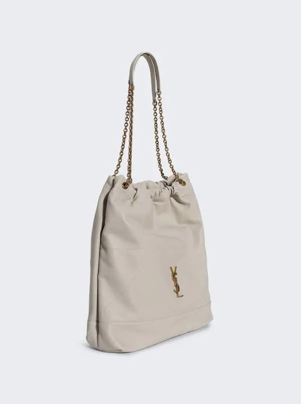Saint Laurent Jamie Large Pouchon Bag - Ivory