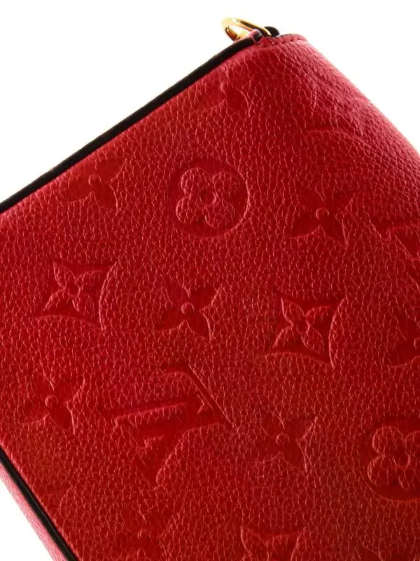 LOUIS VUITTON Felicie Pochette Monogram Empreinte Leather Crossbody Bag - Red